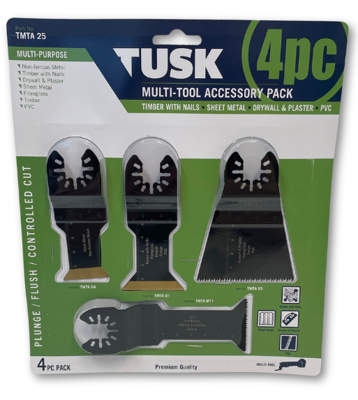 Multi Tool Blades 4pc Set – Tusk Tools